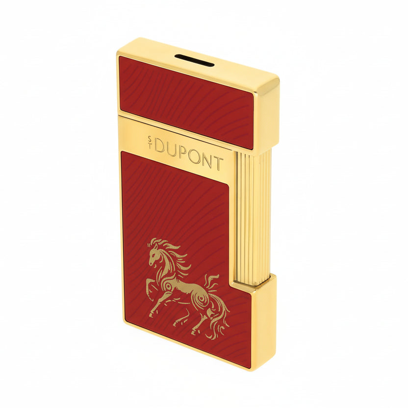 S. T. Dupont Slimmy Year of the Horse Lighter-Burgundy Red — B. Sleuth ...